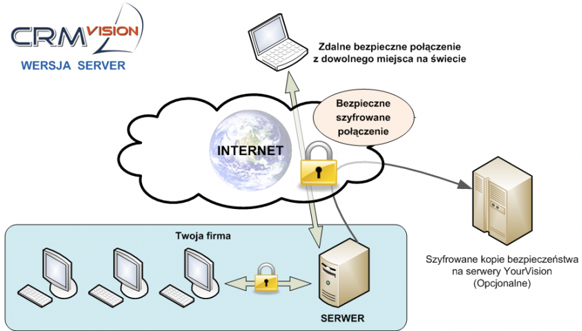 Opcje wdrożenia | System CRM Vision online